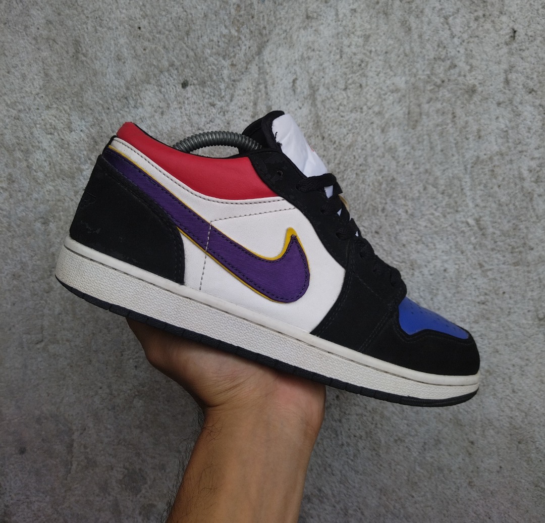 Air Jordan 1 Low "Top 3 Lakers", Men's Fashion, Footwear, Sneakers on ...