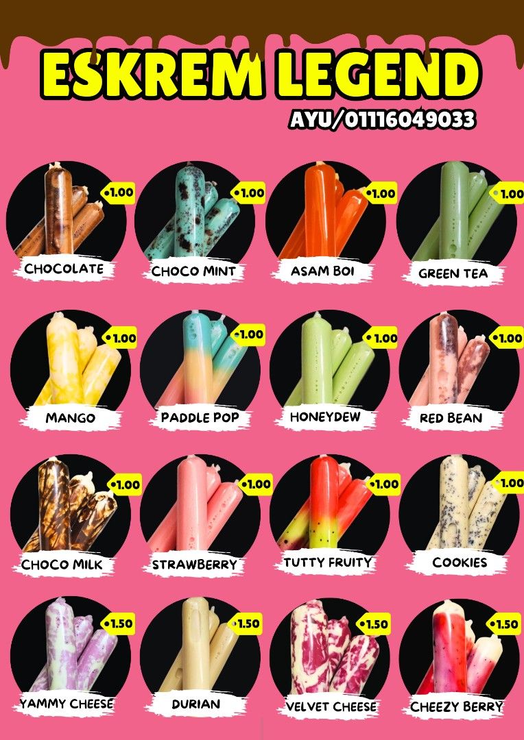 Aiskrim Malaysia, Food & Drinks, Chilled & Frozen Food on Carousell
