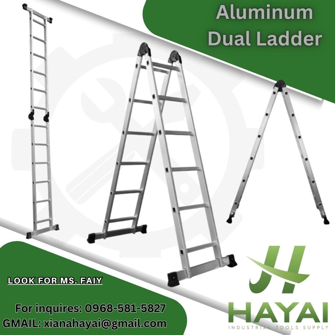 Aluminum Dual Ladder SIZES: 4 - 8 FEET, Commercial & Industrial ...