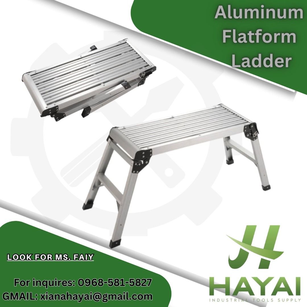 Aluminum Flatform Ladder, Commercial & Industrial, Construction Tools ...