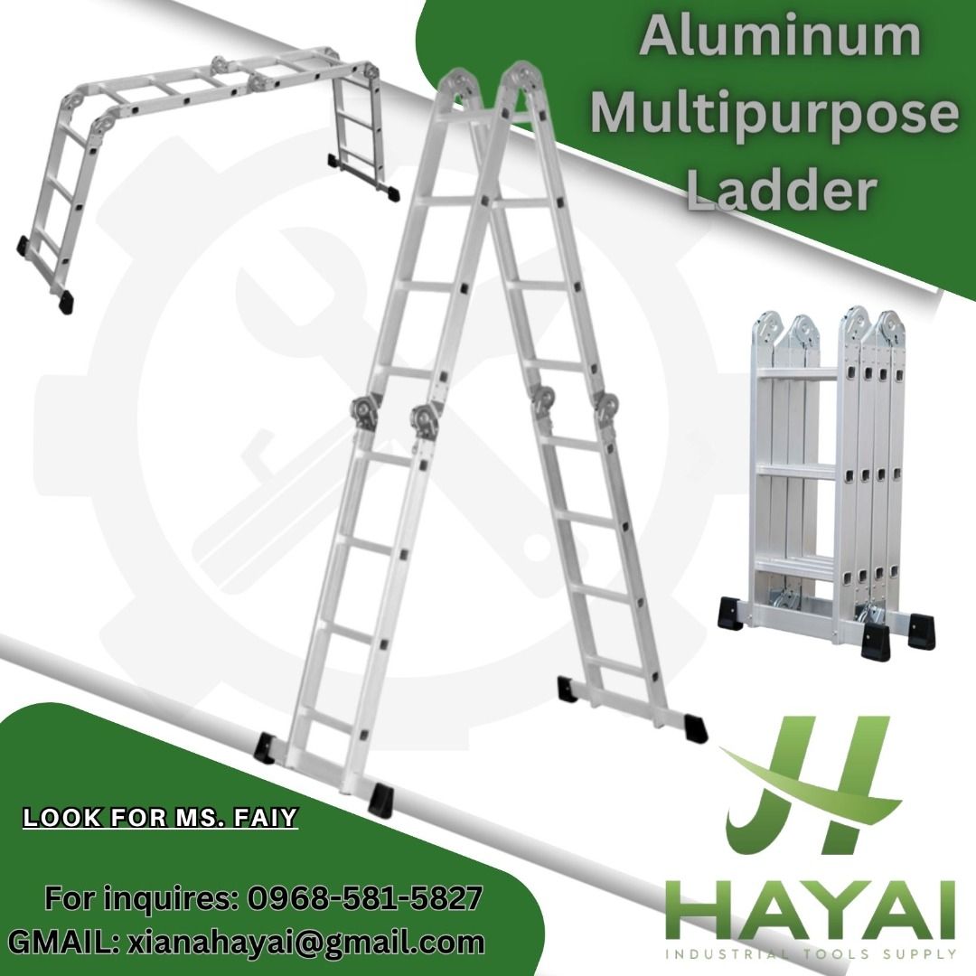 Aluminum Multipurpose Ladder (SIZES: 12 OR 16 FT.), Commercial ...