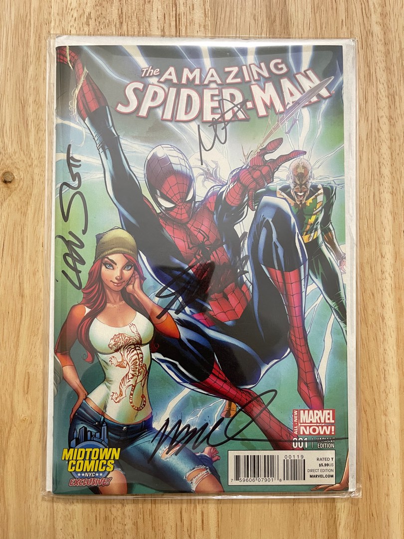 Amazing Spider-Man Vol. 3 #1 (2014) J. Scott Campbell Midtown Comics Variant in VF+/NM ...