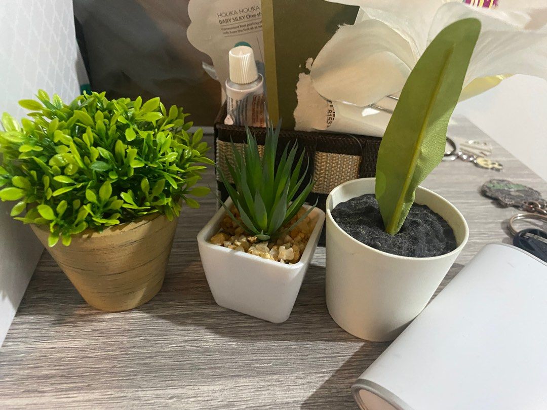 artificial flower plant pot ikea, daiso and other home decor display ...