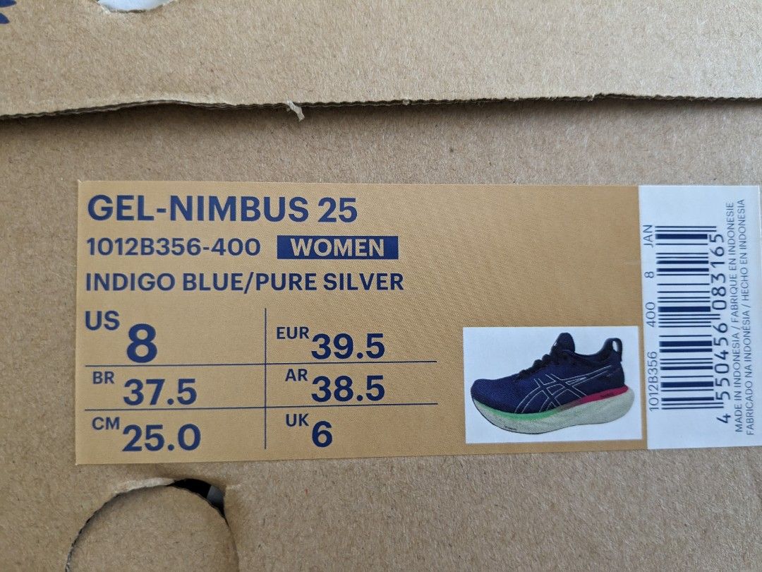 ASICS Gel-Nimbus 25 Running Shoes, Women's Fashion, Footwear, Sneakers on Carousell