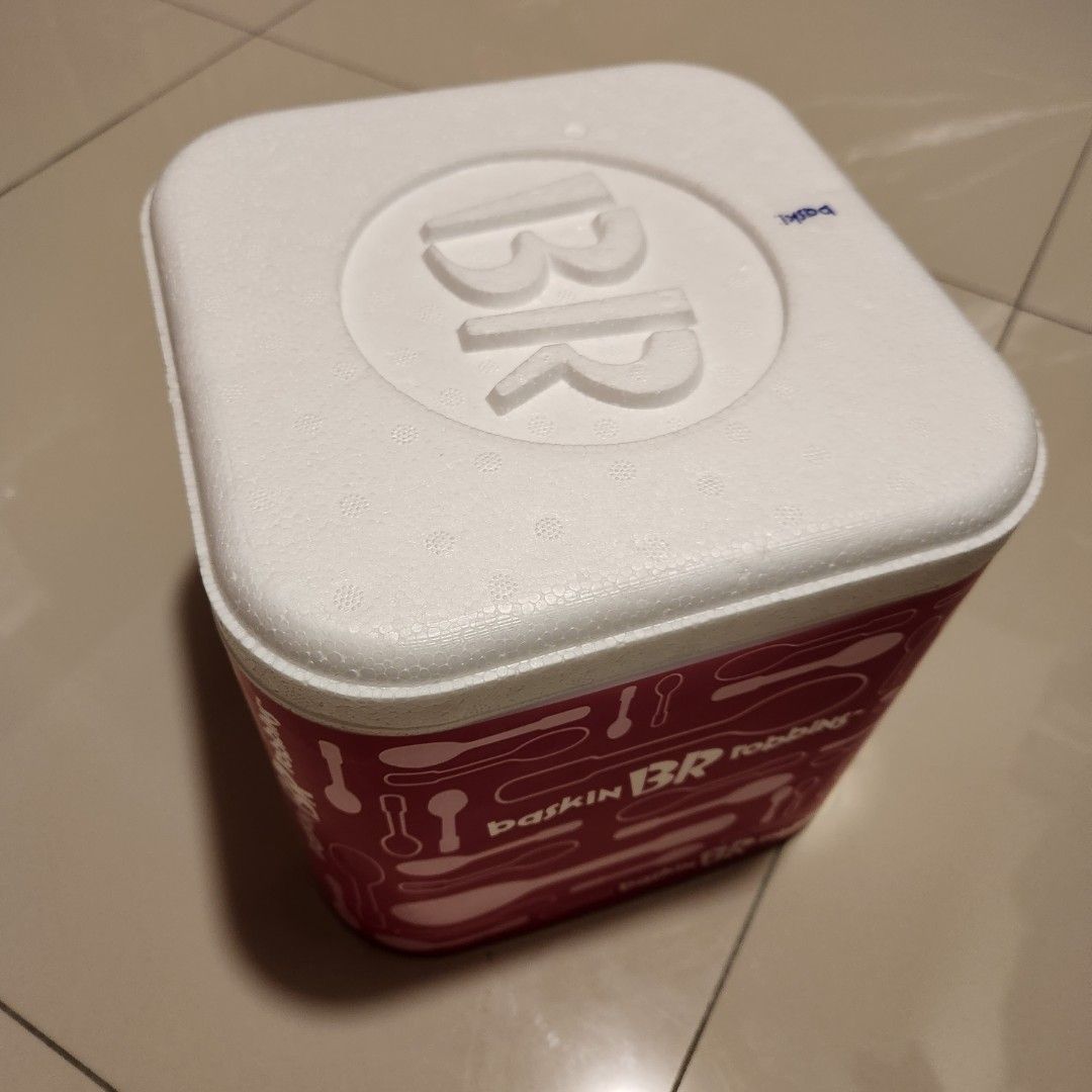 Baskin Robbins cake box cooler box ice cream box storage, Furniture ...