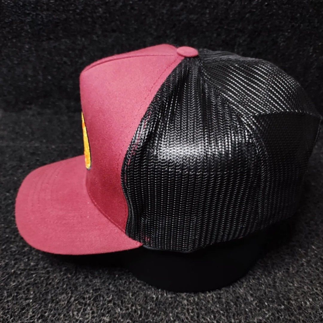 BASS PRO SHOPS TRUCKER CAP AFRAM DARK MAROON, Men's Fashion, Watches ...