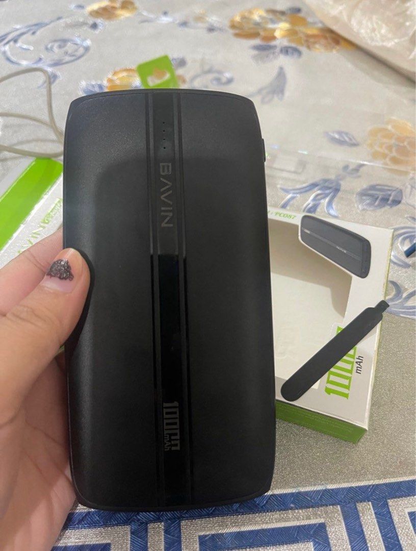 BAVIN PC087 10000mAh Slim Portable Size Powerbank w/ Micro Type-C Input And 2 USB Output Power ...