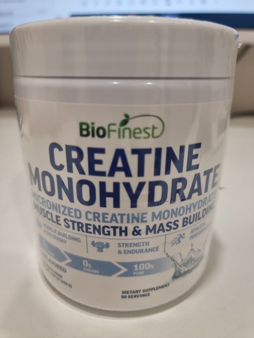 BioFinest Creatine Monohydrate (250g) - Muscle Strength & Mass Building ...