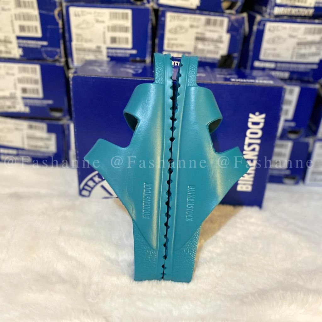 Birkenstock Arizona Eva Turquoise, Women's Fashion, Footwear, Flats ...
