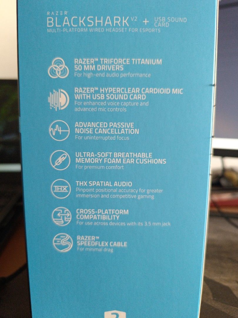 RAZER BLACKSHARK V2 + USB SOUND CARD CourageJD Edition (original price ...