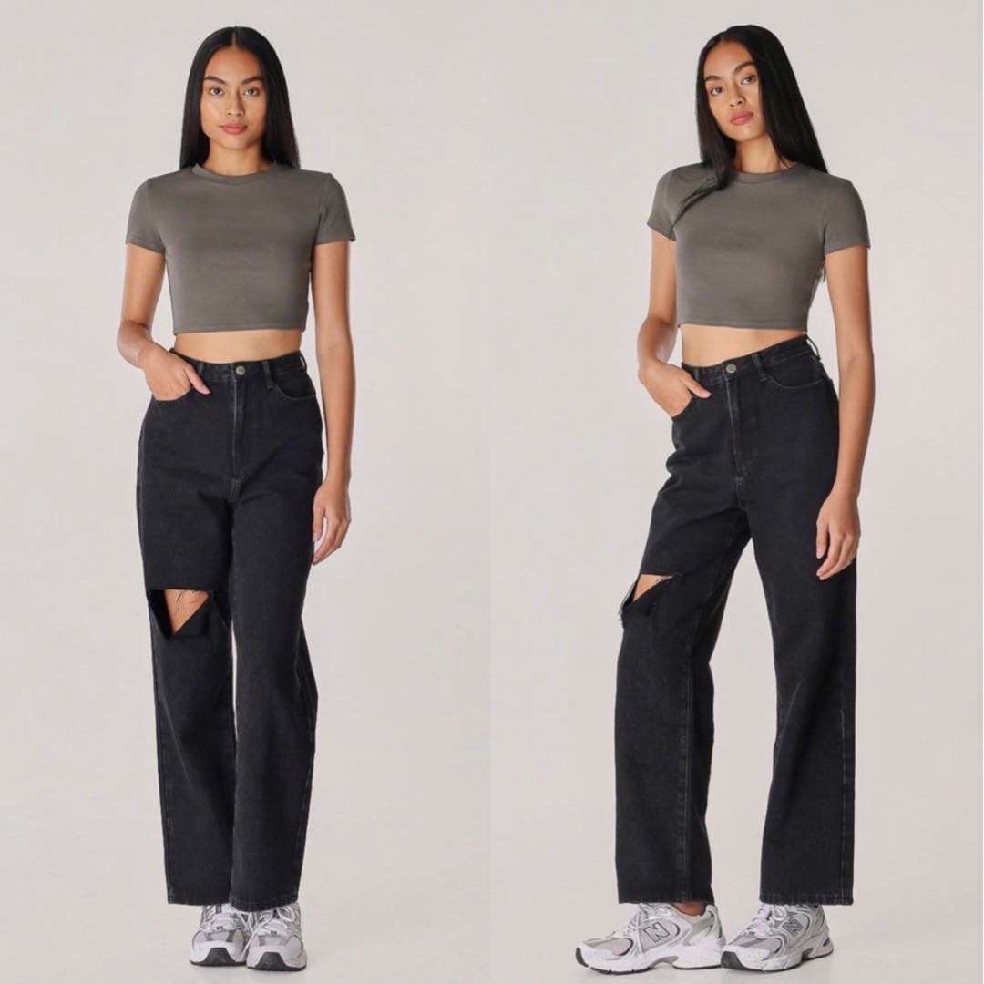 BNWT&P! NOT YOUR AVERAGE CUT-OUT JEANS - PETITE (M), Women's Fashion ...