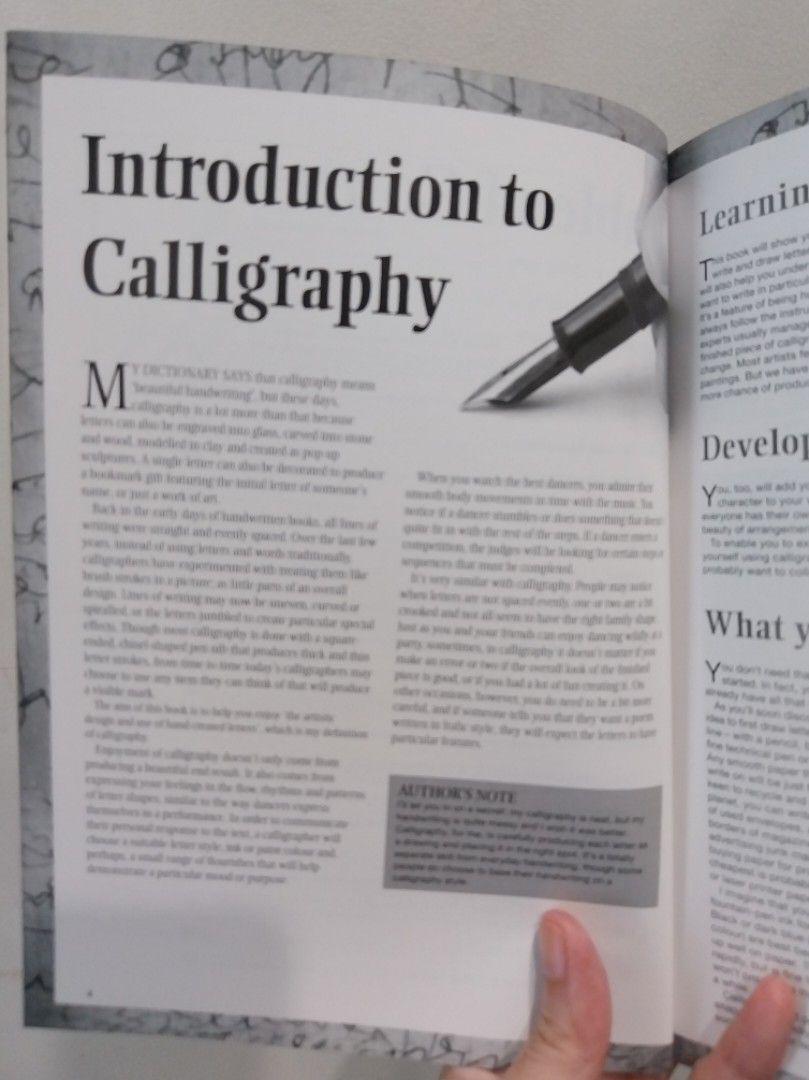 Book on Calligraphy, Hobbies & Toys, Stationary & Craft, Craft Supplies ...