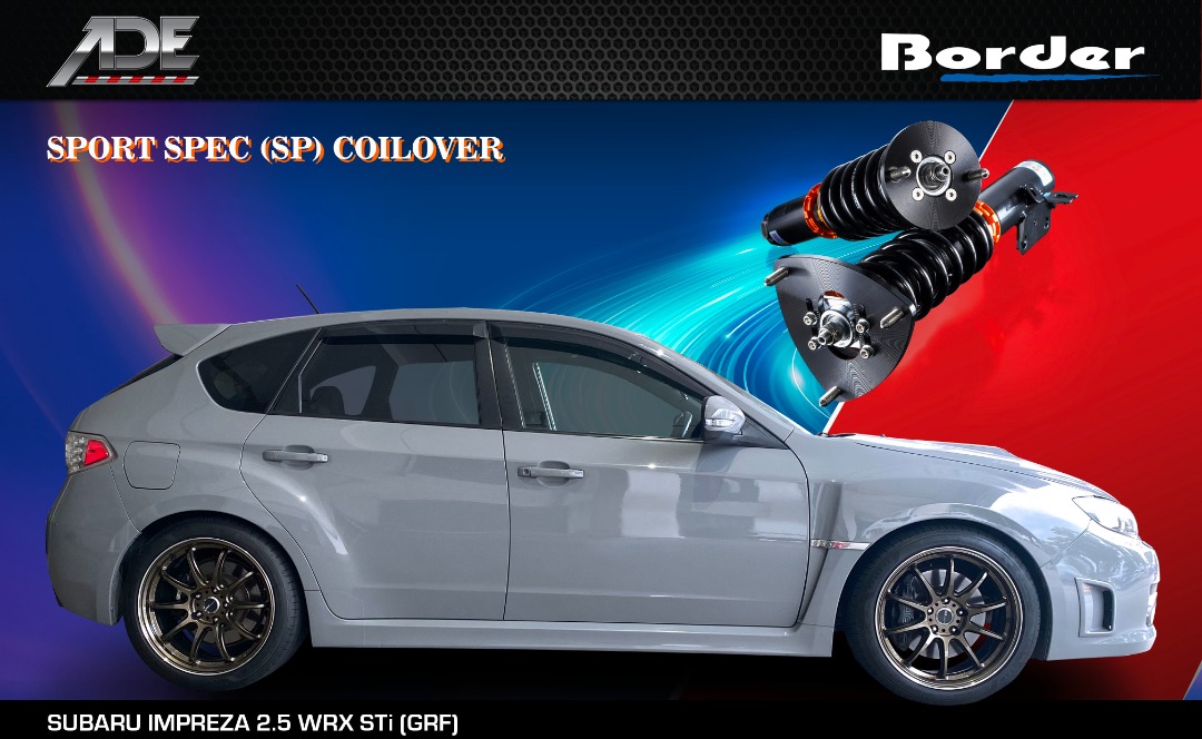 BORDER SPORT SPEC (SP) COILOVER ON SUBARU IMPREZA 2.5 WRX STi (GRF ...