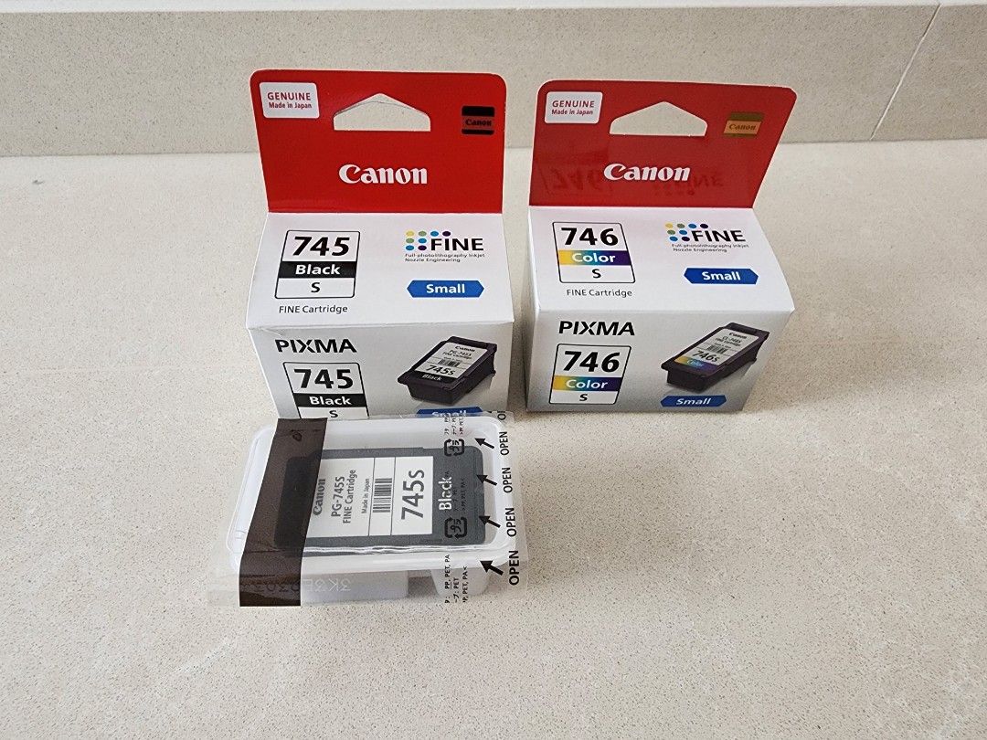 Canon Pixma Ink Cartridge 745 and 746, Computers & Tech, Printers ...