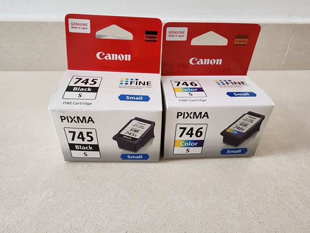 Canon Pixma Ink Cartridge 745 and 746, Computers & Tech, Printers ...