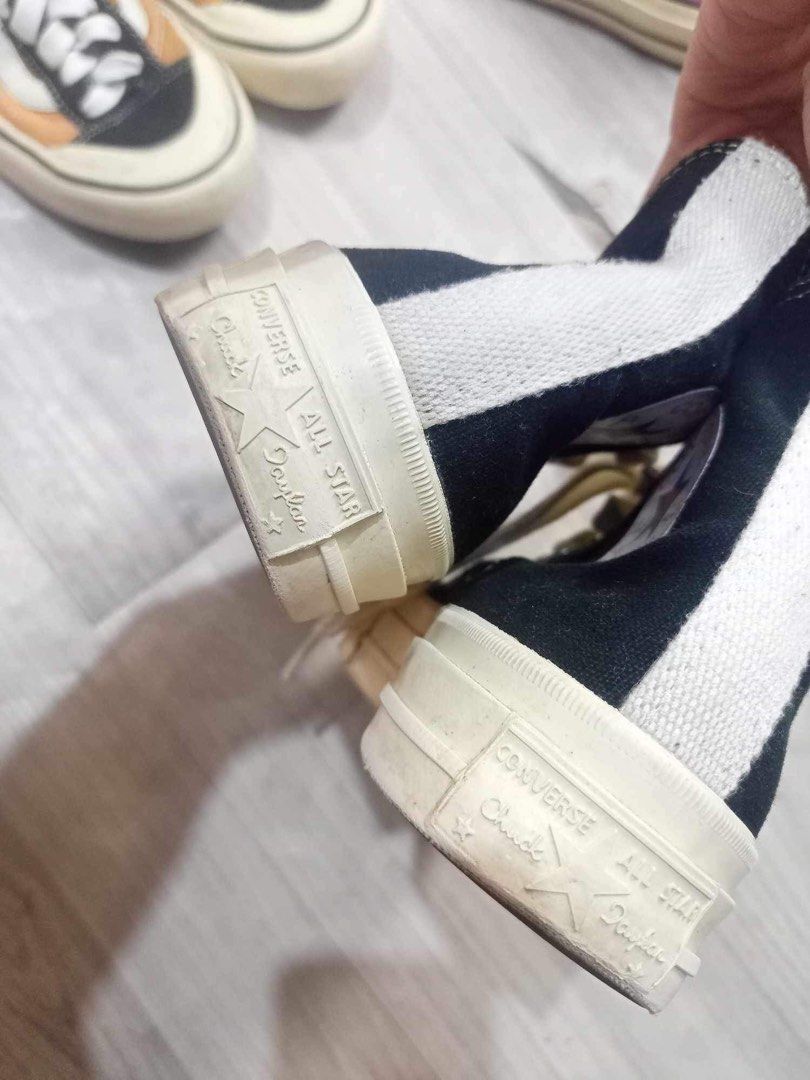 CDG high cut in black, Women's Fashion, Footwear, Sneakers on Carousell