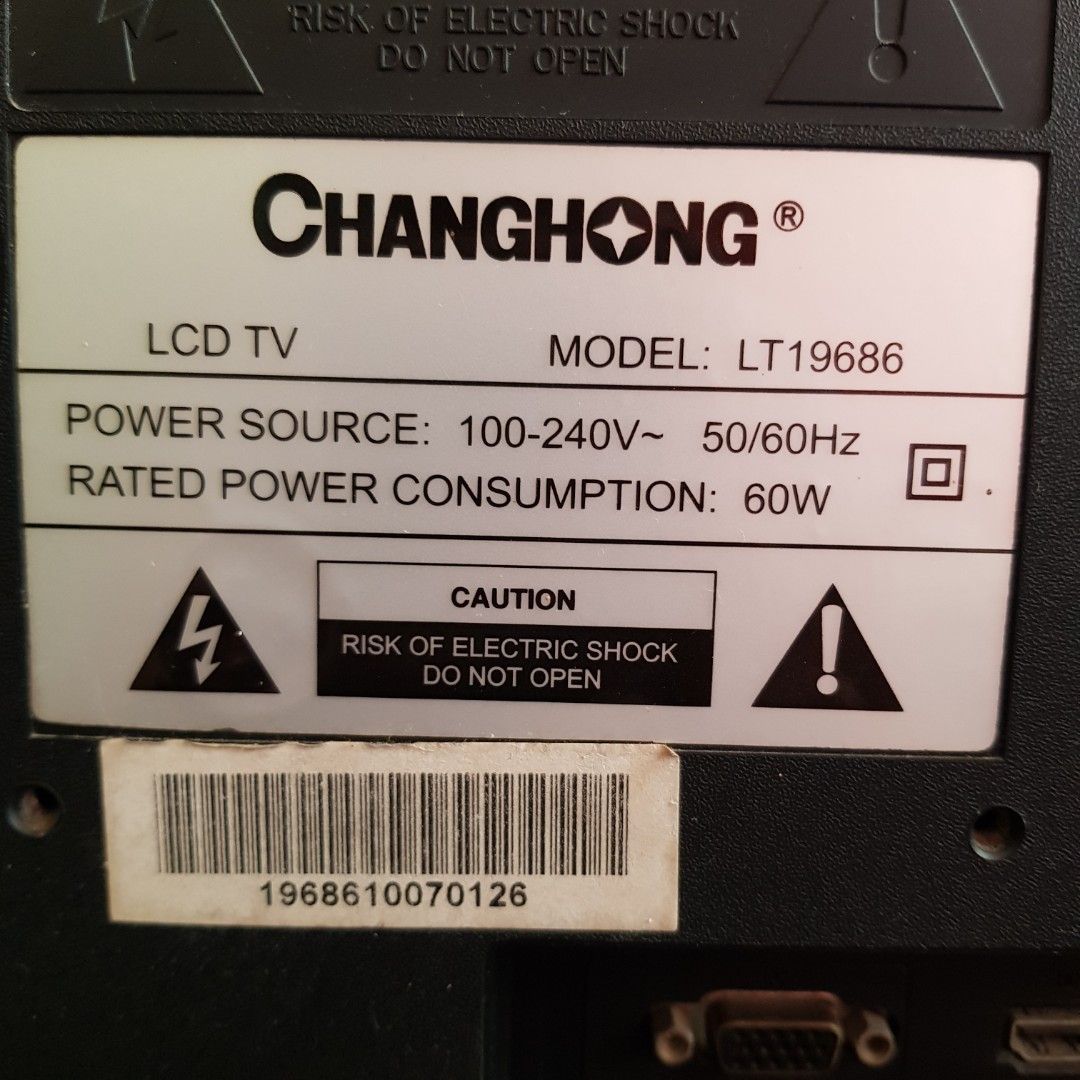 Changhong LCD TV 18 inches HDMI ready, TV & Home Appliances, TV ...