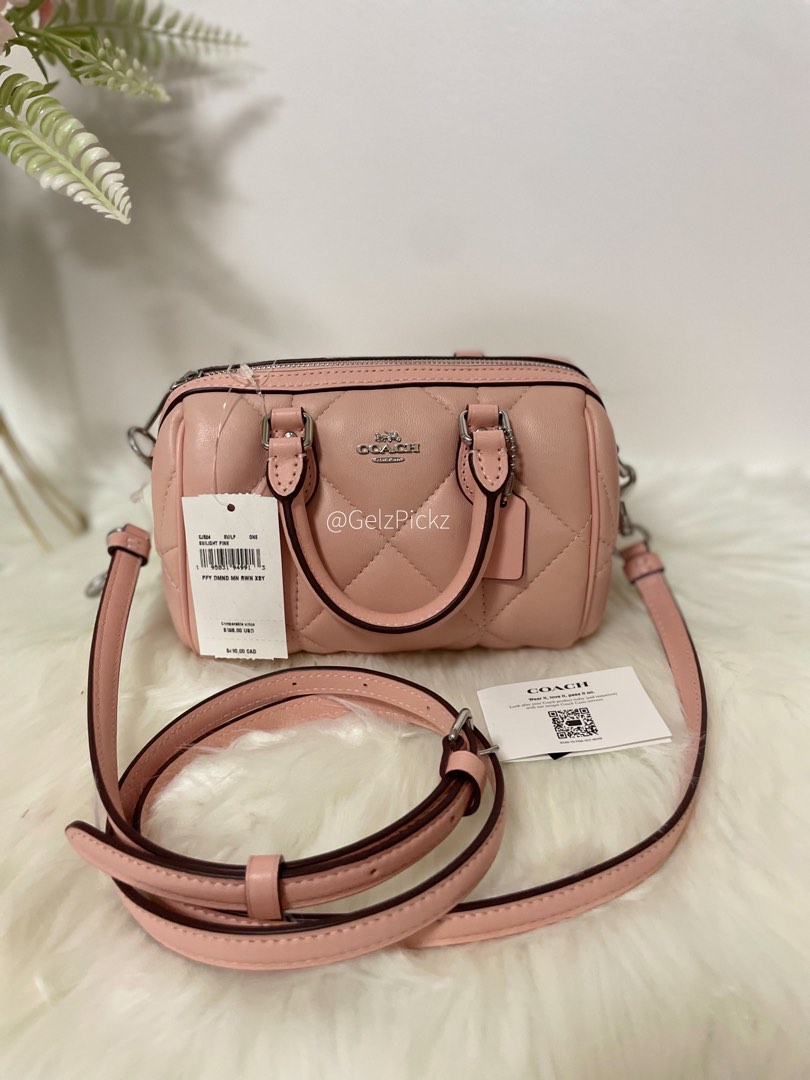 Coach Mini Rowan Crossbody w/ Puffy Diamond Quilting, Luxury, Bags ...
