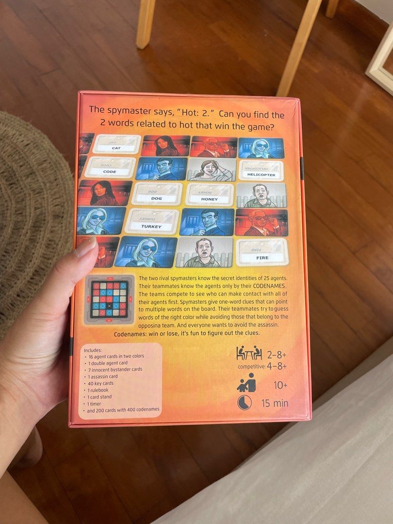 Code names board game, Hobbies & Toys, Toys & Games on Carousell
