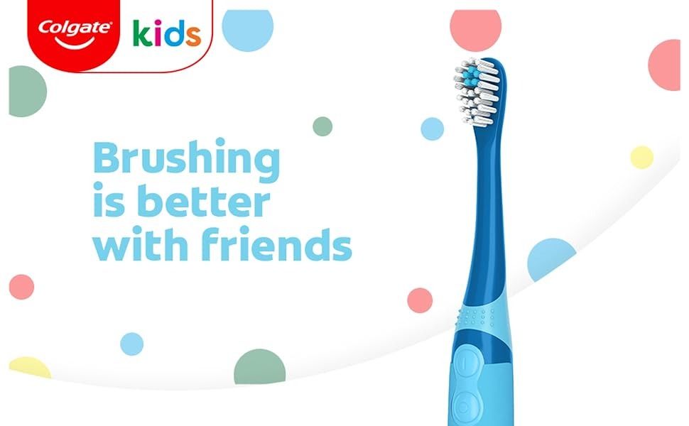 Colgate Bluey Kids Battery Powered Toothbrush, Kids Battery Toothbrush ...