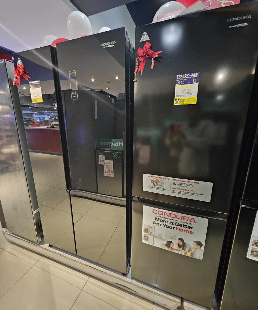 Condura two door single door bottom freezer NO FROST INVERTER, TV ...