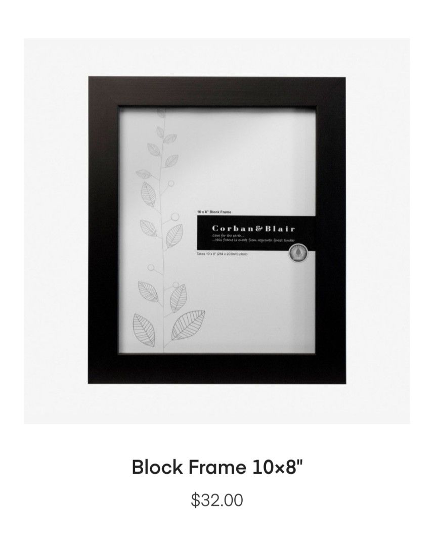 Corban & Blair Plantation Grown Timber Photo Stand Frame Made in New ...