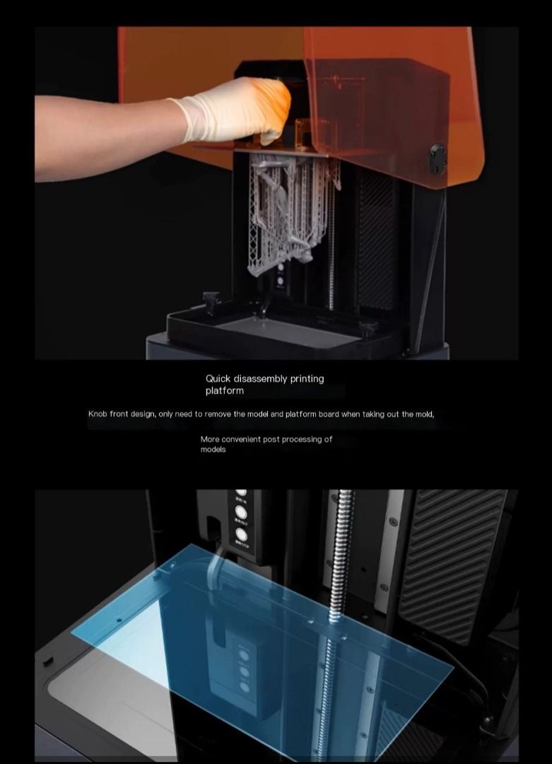 CREALITY 3D Halot-Mage Pro: High-Speed Light-Curing 3D Printer with 10. ...