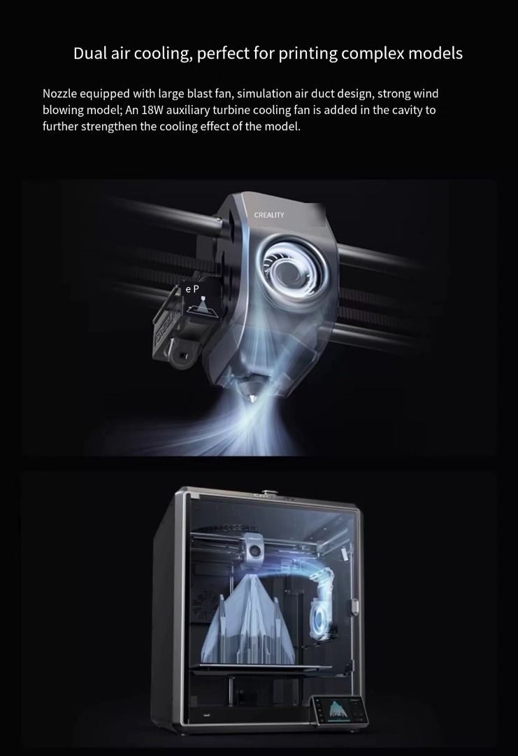 Creality K1 Max 3D Printer: Large Size, Automatic Leveling, AI Lidar ...