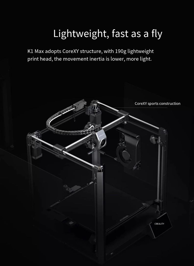 Creality K1 Max 3D Printer: Large Size, Automatic Leveling, AI Lidar ...