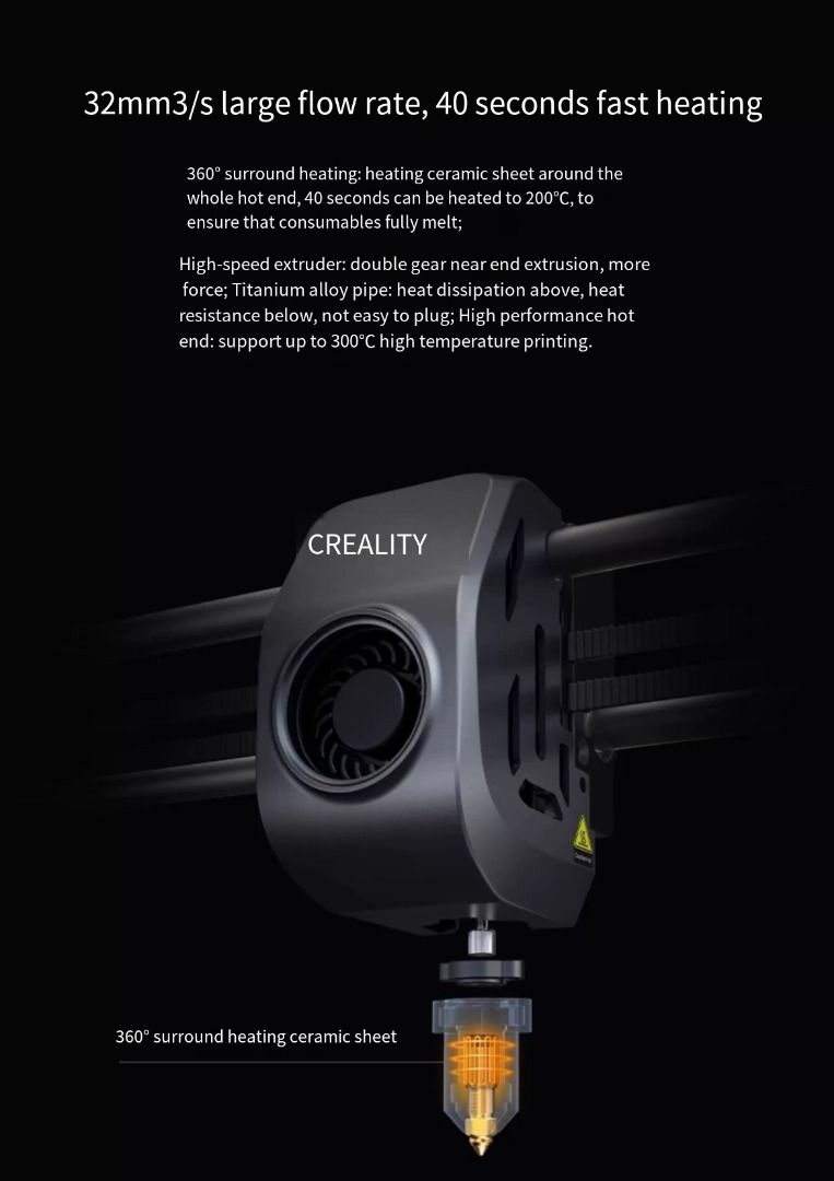 Creality K1 Max 3D Printer: Large Size, Automatic Leveling, AI Lidar ...