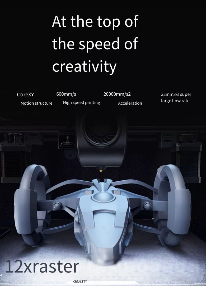 Creality K1 Max 3D Printer: Large Size, Automatic Leveling, AI Lidar ...