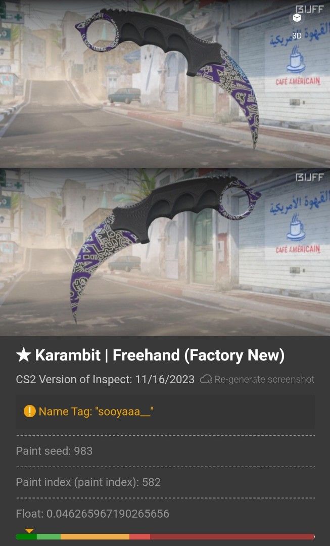 CS2 CSGO Karambit Freehand FN, Video Gaming, Gaming Accessories, In ... CS2 CSGO Karambit Freehand FN, Video Gaming, Gaming Accessories, In ...