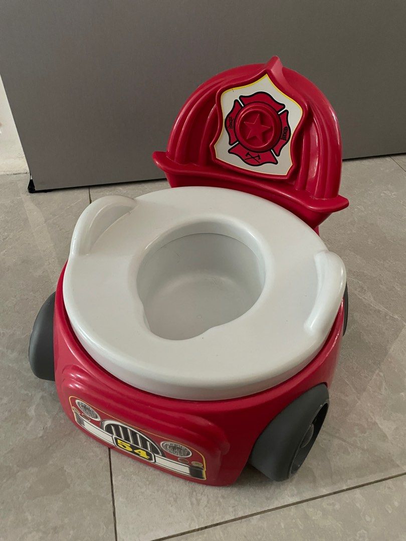 Cute fire engine potty, Babies & Kids, Bathing & Changing, Bathtub ...