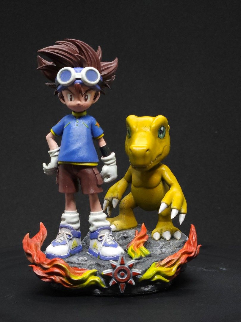 Digimon Adventure Figure Statue - Agumon / Gabumon, Hobbies & Toys ...