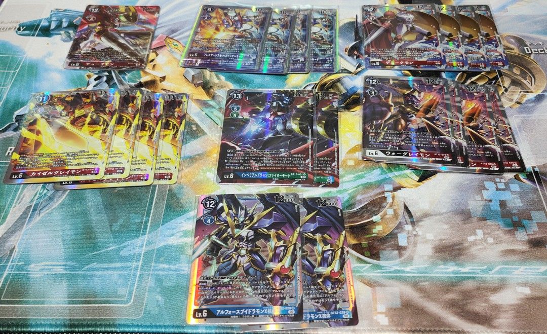 Digimon card game DTCG BT11 and BT12 SR and AAs, Hobbies & Toys, Toys & Games on Carousell