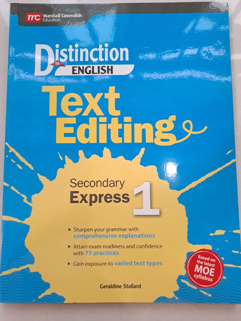 Distinction in English Text Editing Secondary Express 1, Hobbies & Toys, Books & Magazines ...