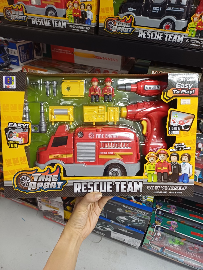 DIY Build your own Rescue Team Fire Truck/Police Van [Fun to learn ...
