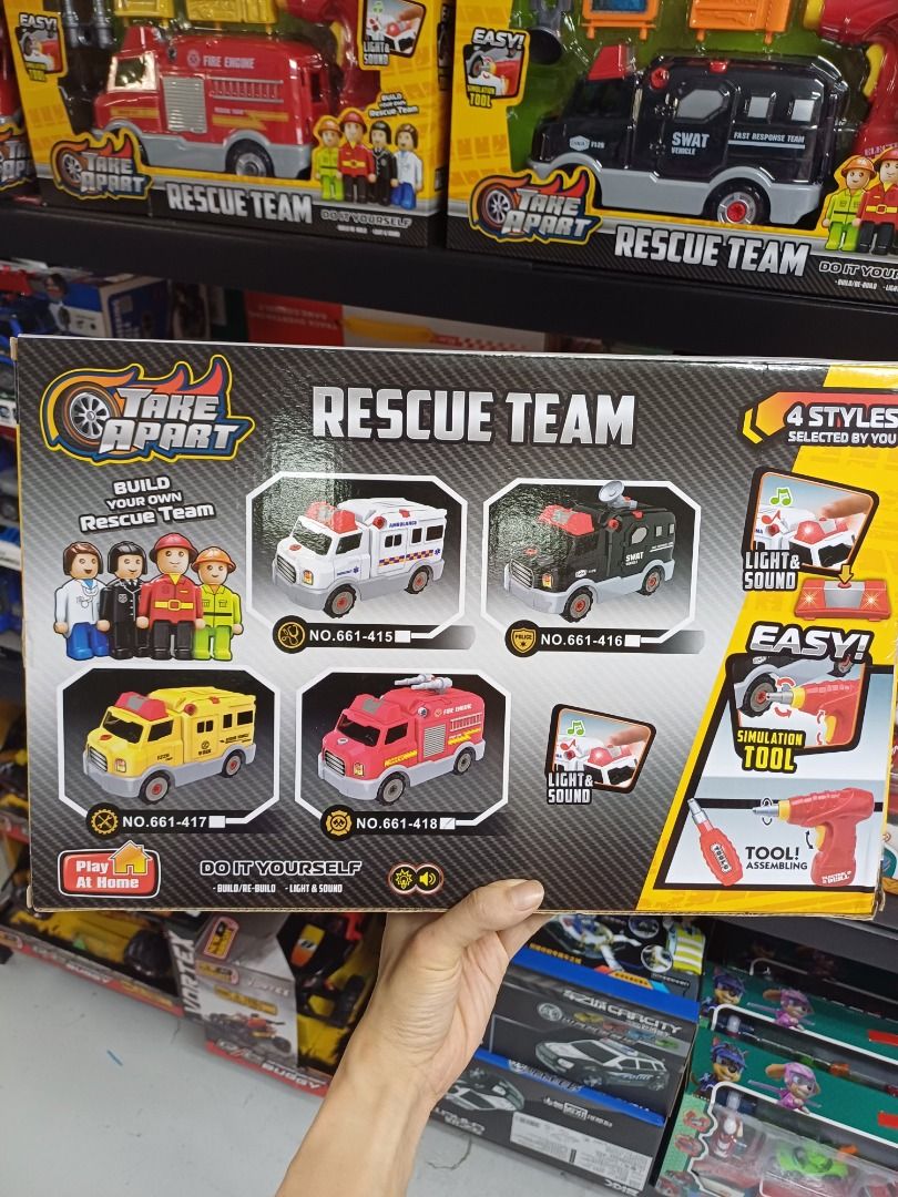 DIY Build your own Rescue Team Fire Truck/Police Van [Fun to learn ...