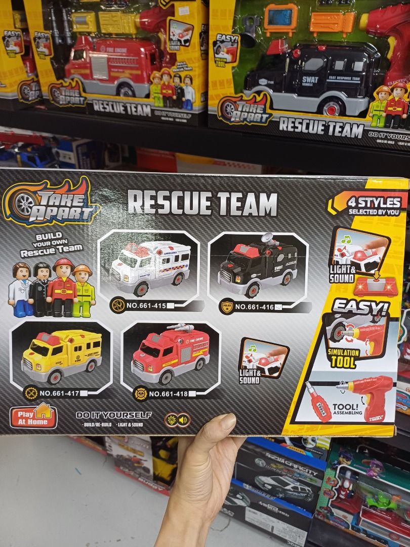 DIY Build your own Rescue Team Fire Truck/Police Van [Fun to learn ...