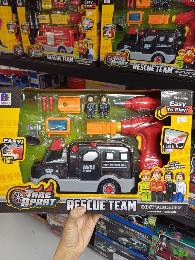 DIY Build your own Rescue Team Fire Truck/Police Van [Fun to learn ...