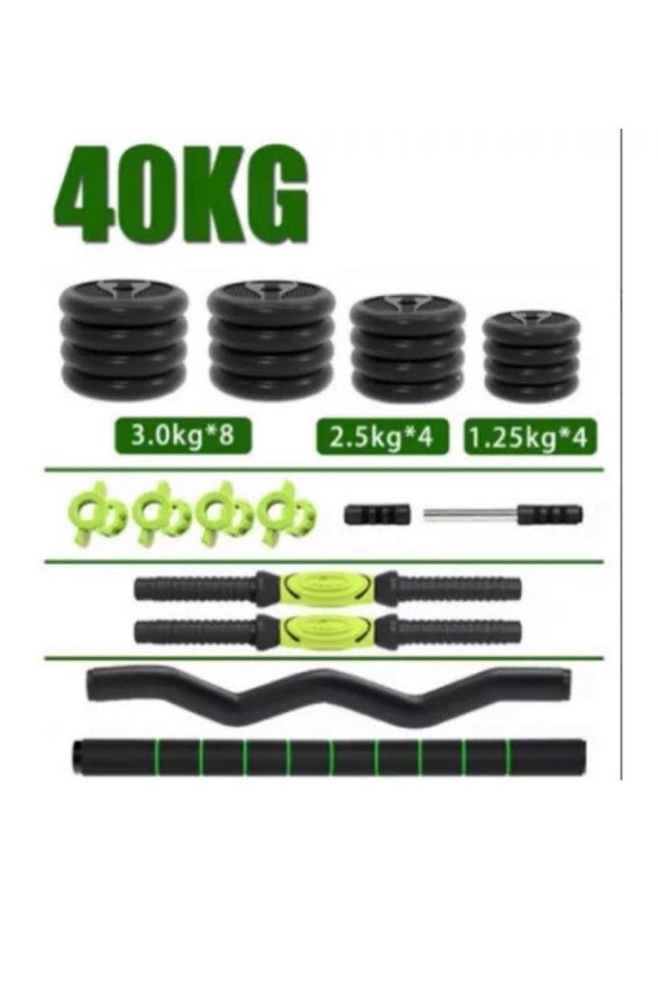 Dumbbell Set 40Kg, Sports Equipment, Exercise & Fitness, Weights ...