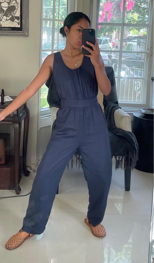 Editor’s Market Blue Jumpsuit, Women's Fashion, Dresses & Sets ...