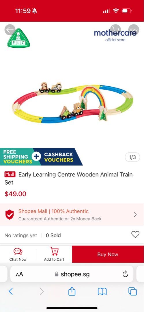 ELC Wooden Train Set, Hobbies & Toys, Toys & Games on Carousell