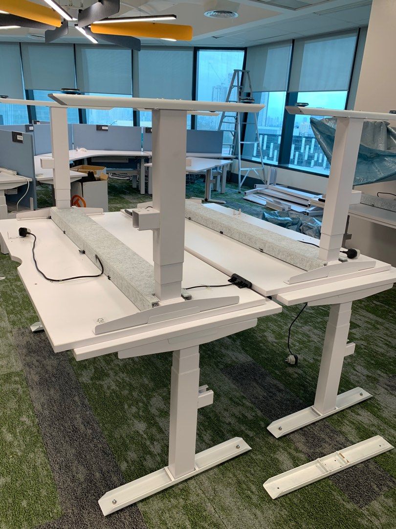 Ergonomic table motorized office quality, Furniture & Home Living ...