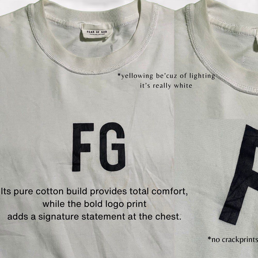 Fear of God Fg Tee, Men's Fashion, Tops & Sets, Tshirts & Polo Shirts ...