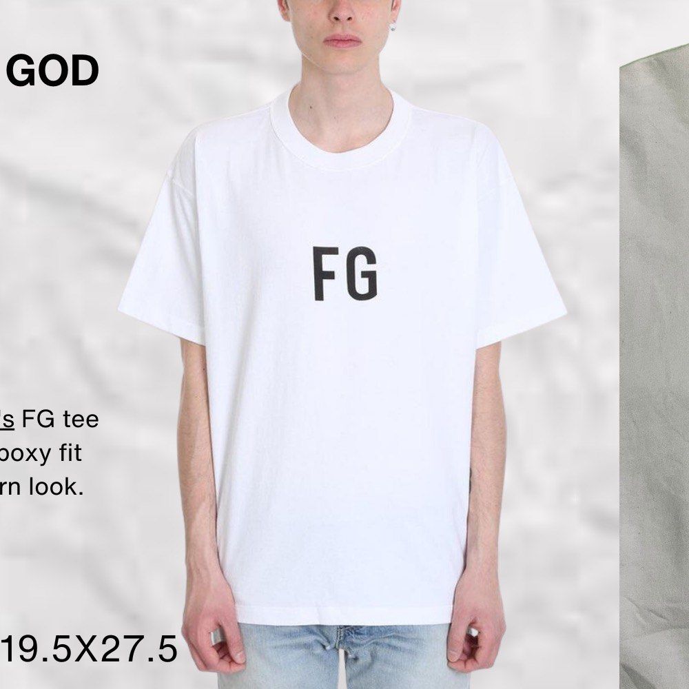 Fear of God Fg Tee, Men's Fashion, Tops & Sets, Tshirts & Polo Shirts ...