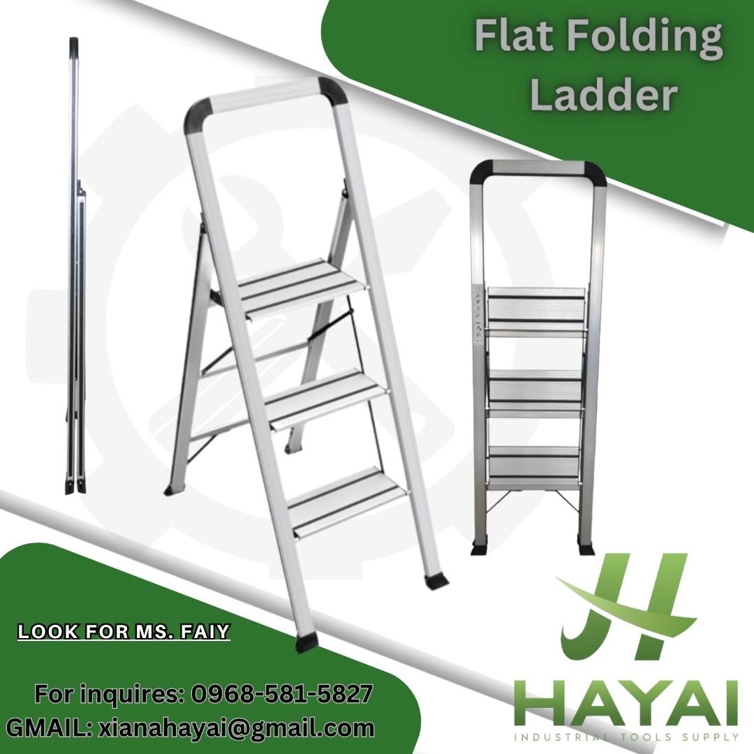 Flat Folding Ladder (SIZES: 3 STEPS), Commercial & Industrial ...
