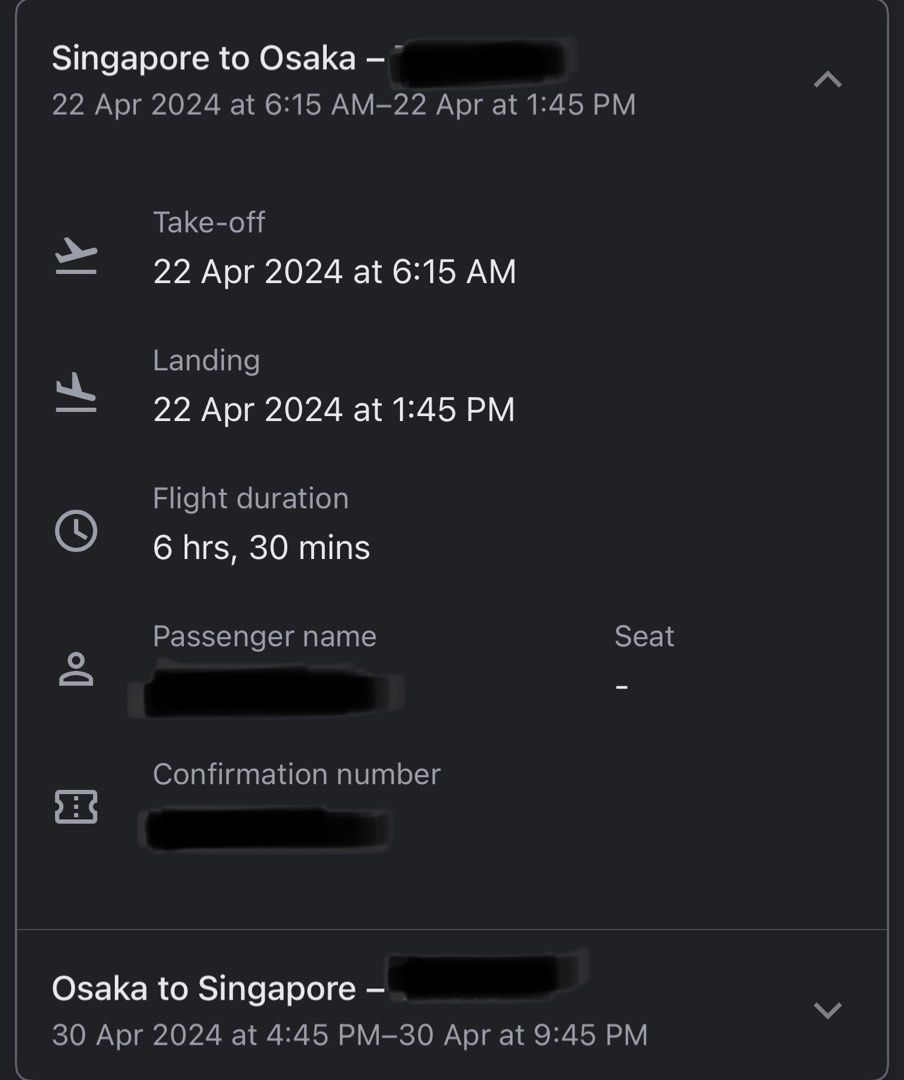 Scoot Flight Ticket: Round Trip to Japan Osaka (22 April to 30 April ...