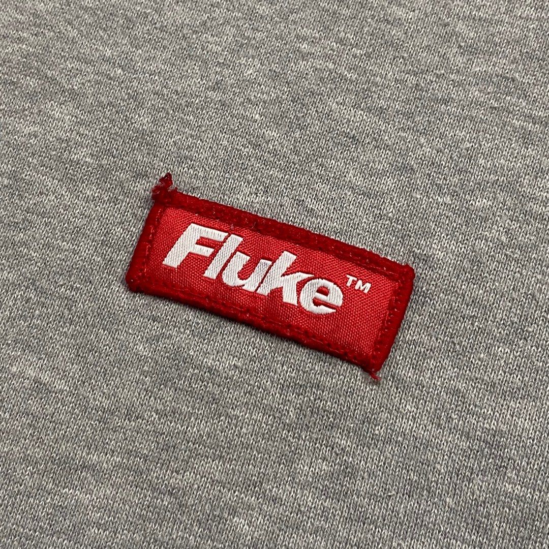 Fluke Box Logo Sweater, Fesyen Pria, Pakaian , Atasan di Carousell