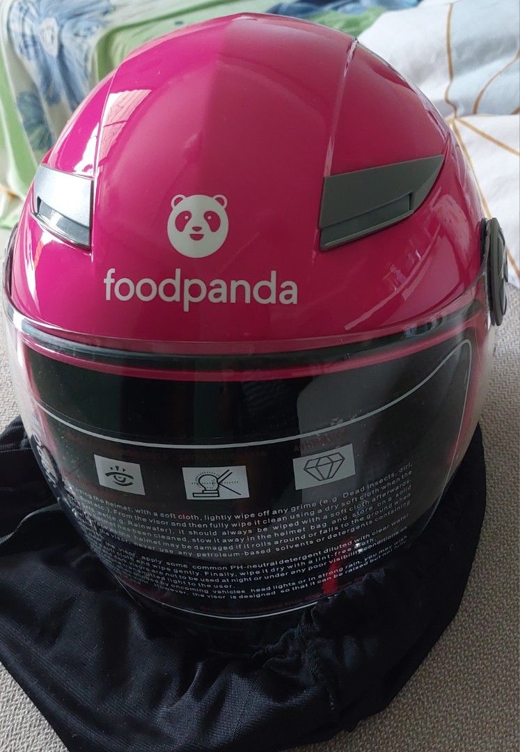 Foodpanda motorcycle helmet, Motorcycles, Motorcycle Accessories on ...
